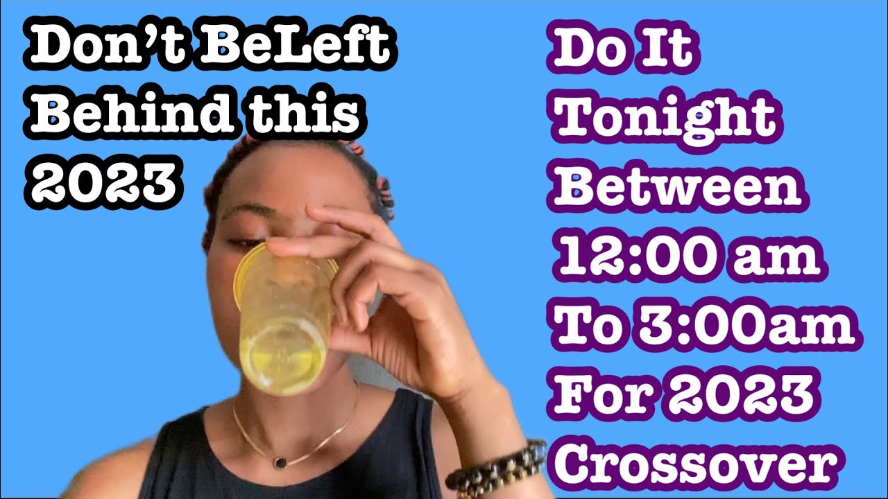 Do It Tonight between 12am -3:00 am For The Cross Over And See How Your ...