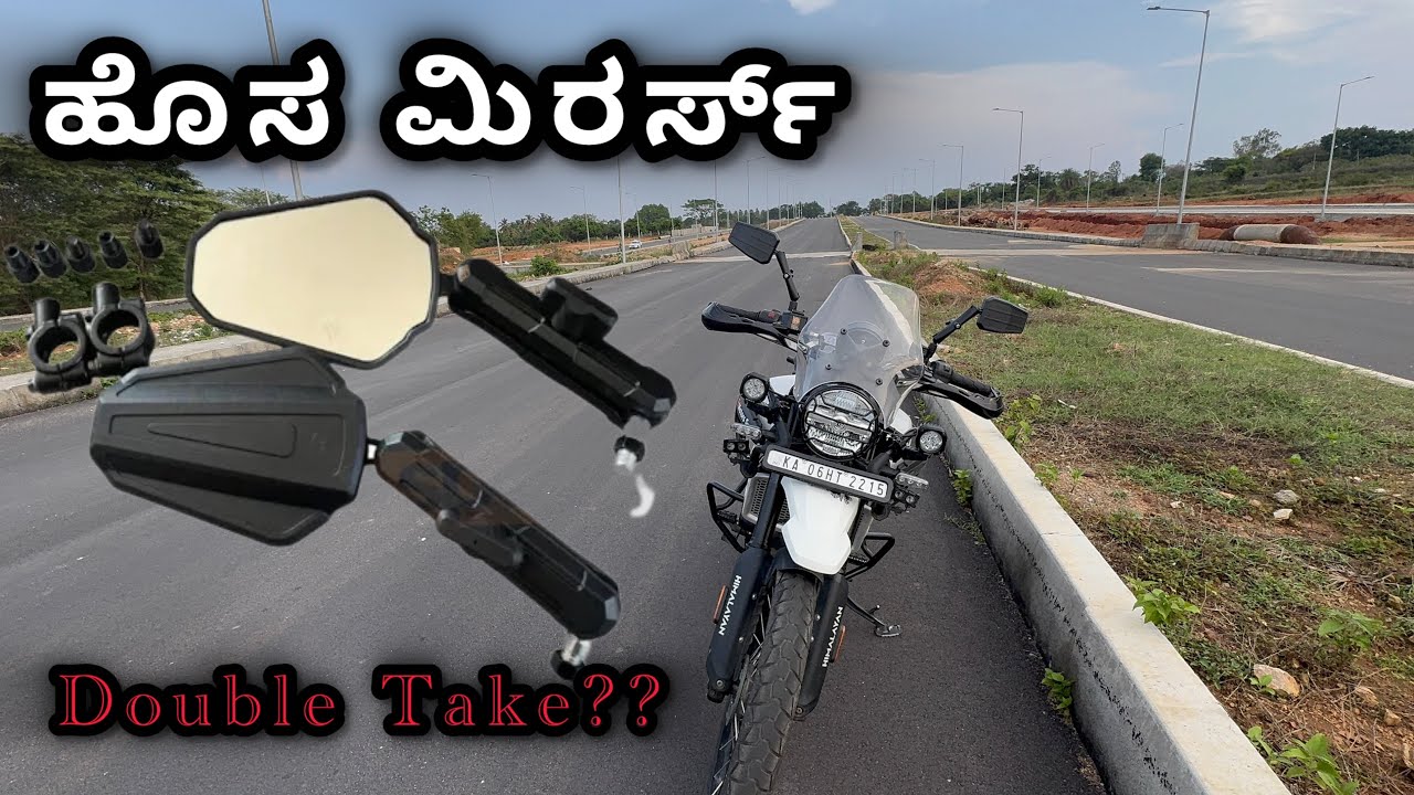 New Mirrors on Himalayan 450 | Double Take Copy & Cheap Mirrors Testing ...