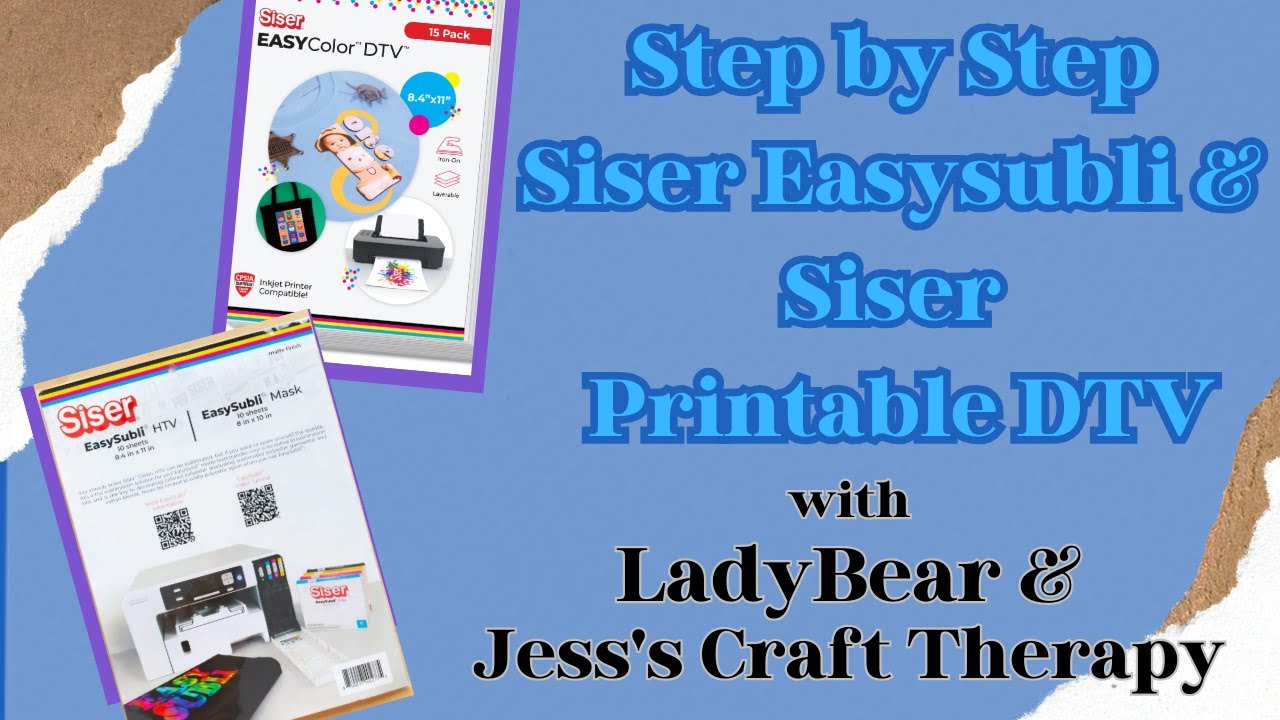 Siser Easy Subli HTV & DTV - YouTube