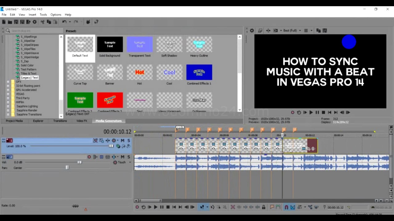 Beat Text with music - YouTube