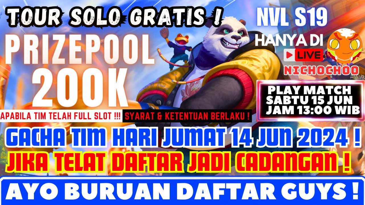 NVL SEASON 19 - NICHOCHOO VIEWERS LEAGUE || OFFICIALLY MLBB STREAM ...