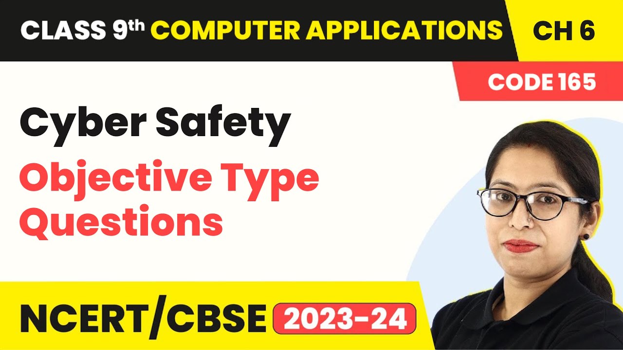 Cyber Safety Objective Type Questions Class 9 Computer Applications Chapter 6 Youtube