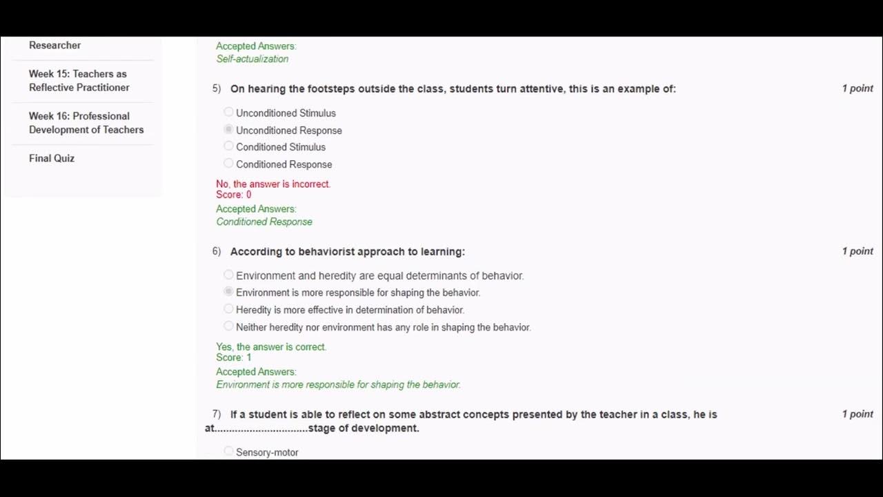 Teaching and learning BES 123 swayam mooc week 2 quiz - YouTube