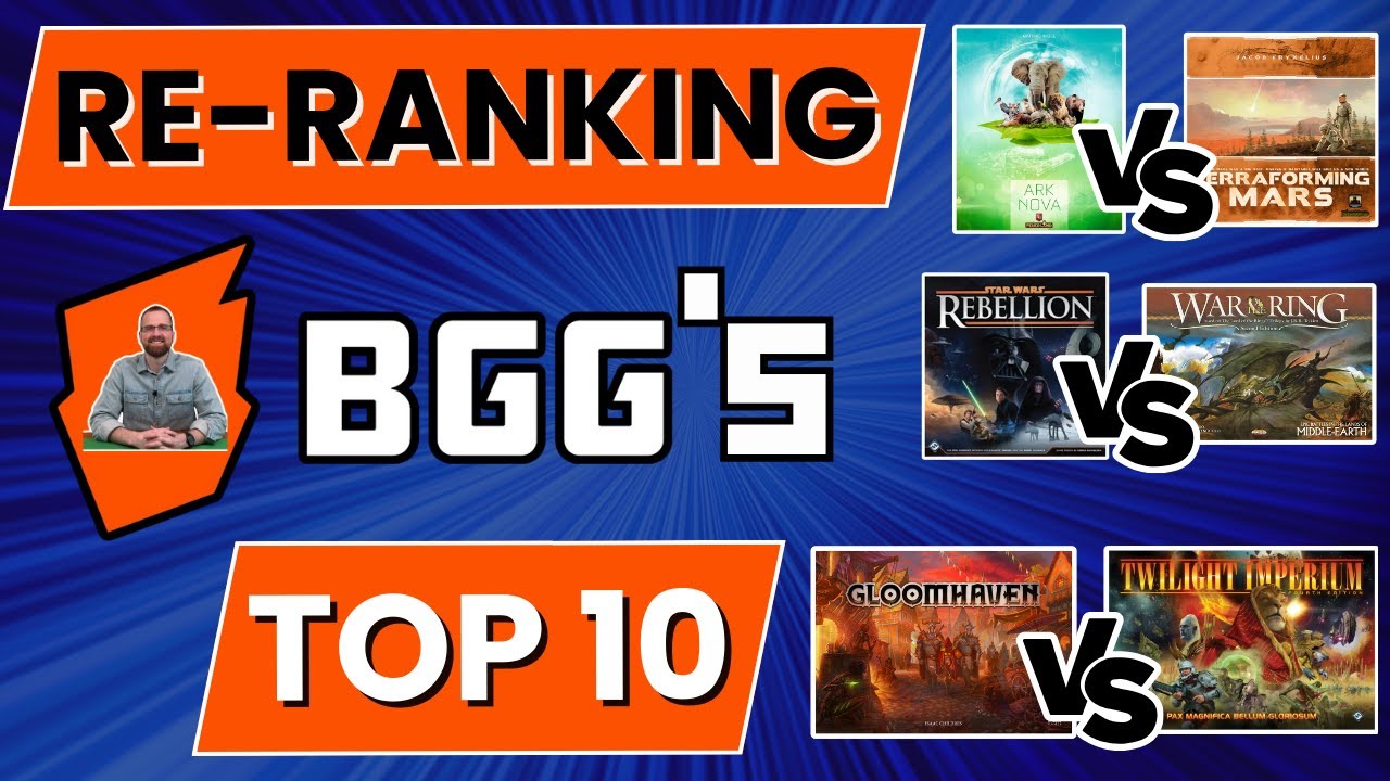 Re-ranking BoardGameGeek's Top 10 Games of All Time! - YouTube