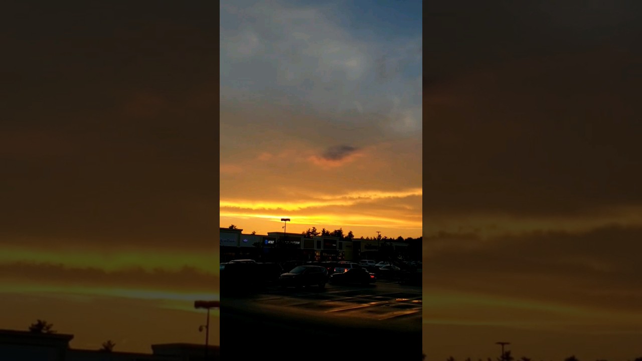 Melancholy Sunset Video - Epping, New Hampshire - Cloudy Skies & Hazy ...