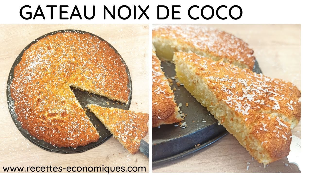 😻 Gateau à la noix de coco, facile, léger 😻 et extra moelleux - YouTube
