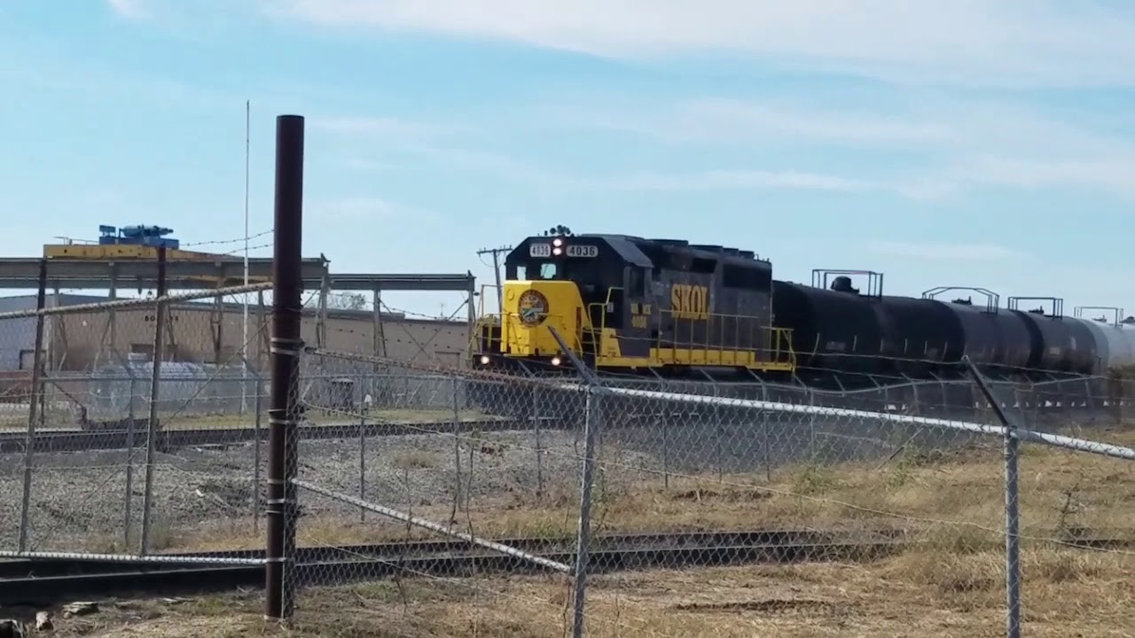 SKOL Railroad action in north Tulsa - YouTube