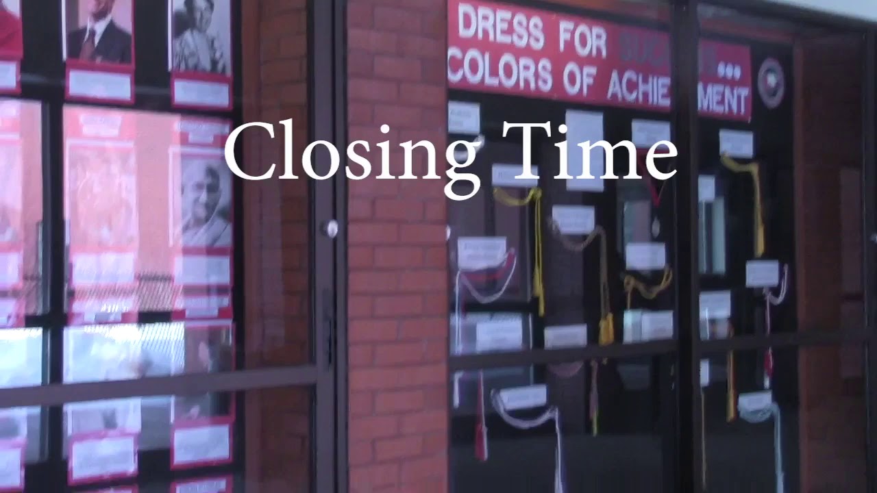 Closing Time Music Video for school - YouTube