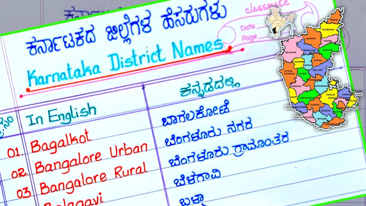Karnataka District In Kannada district Names In karnataka-district-in-kannada-district-names-in