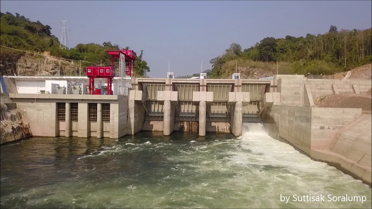 Nam Lik1 Runoff river dam, version 3 - YouTube