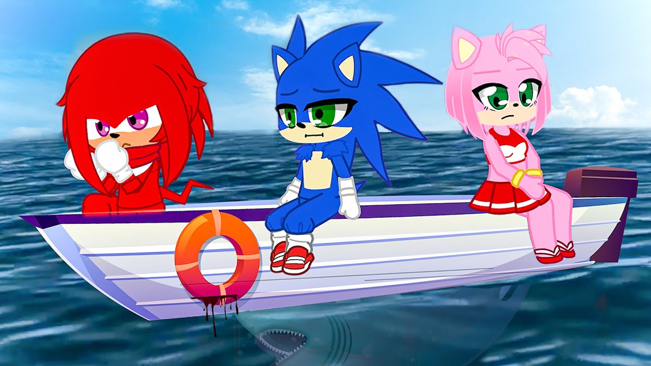 Sonic the Merhog Below in the Depth Sea | Sonic and Amy Mermaid ...