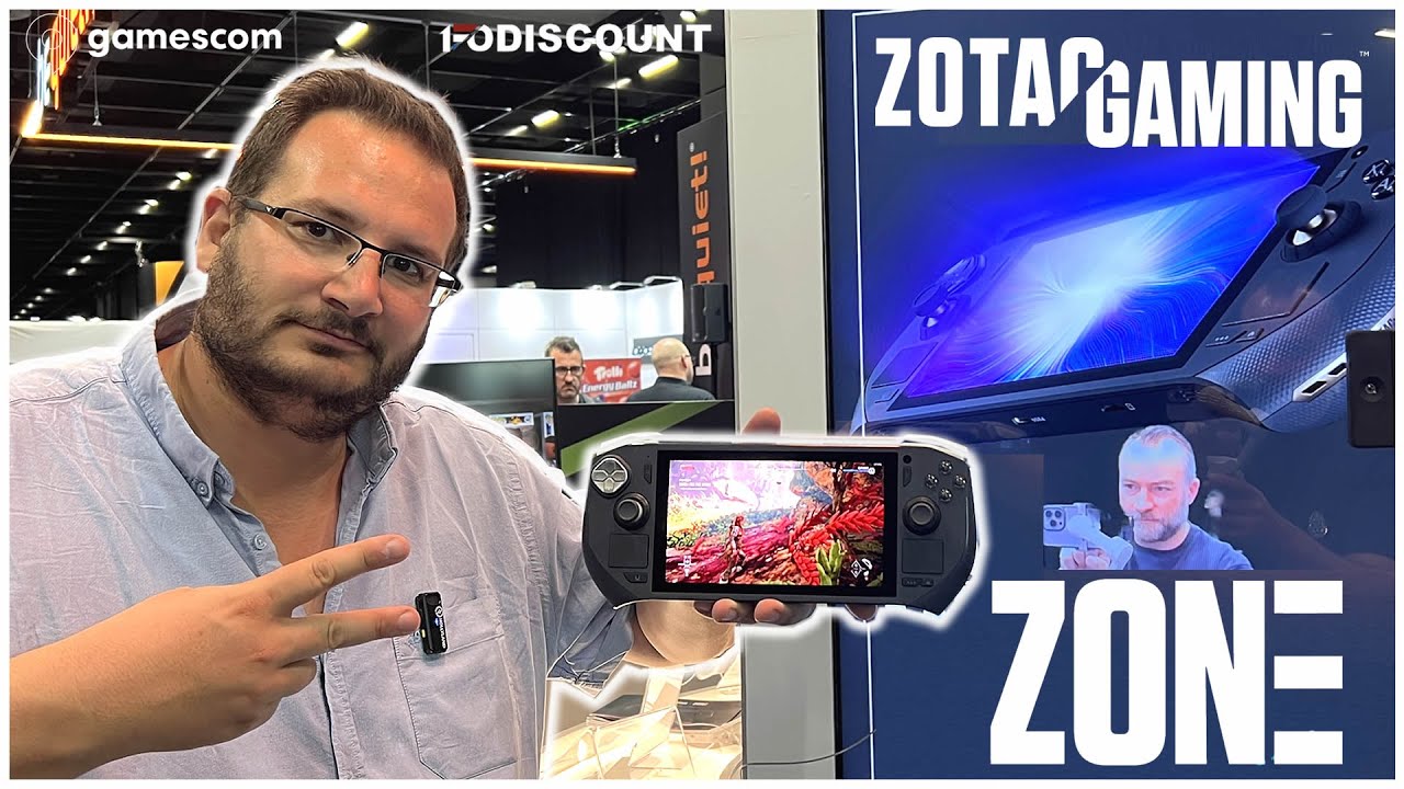 ZOTAC GAMING met la ZONE à la Gamescom avec sa console ZONE !!! - YouTube