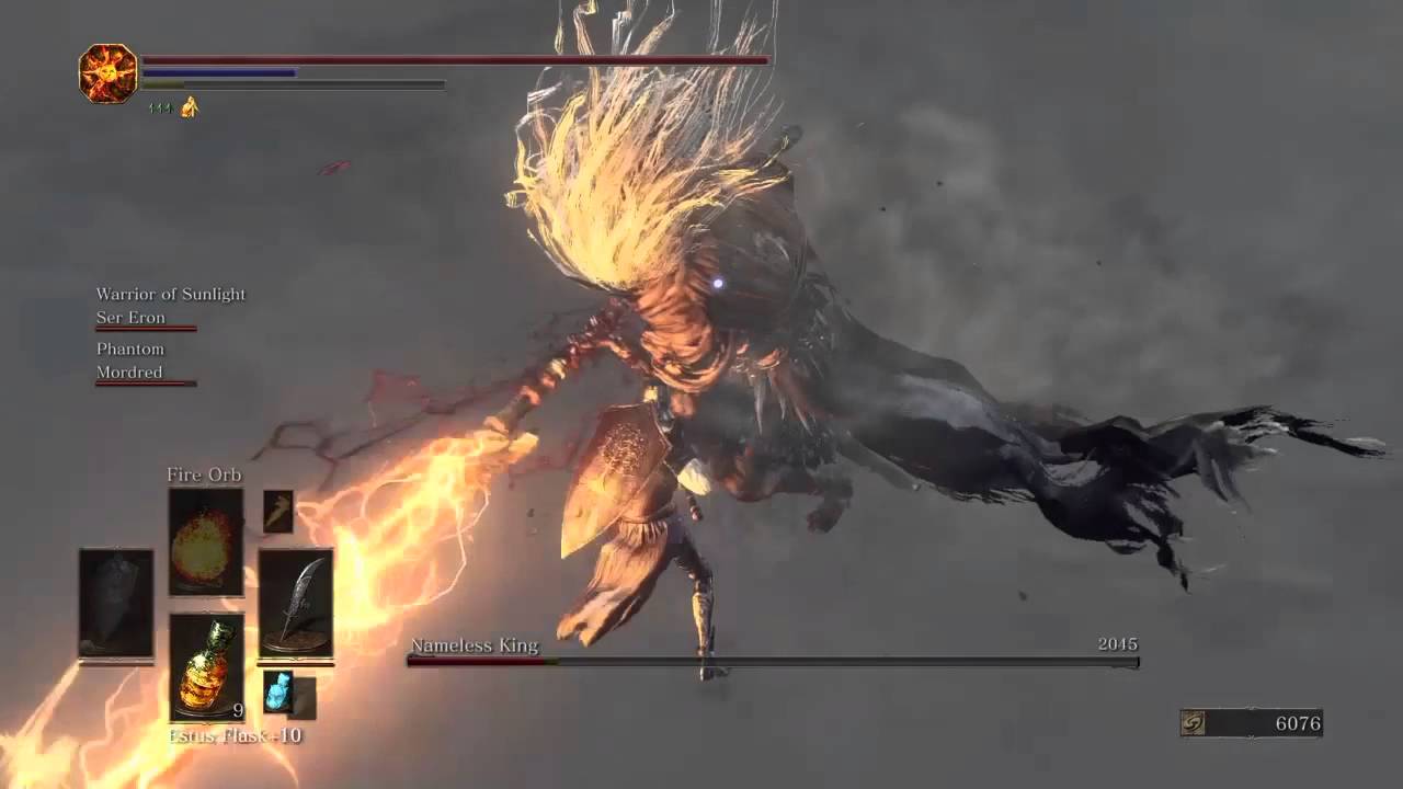 Nameless King hardest boss in DS3 NG - YouTube