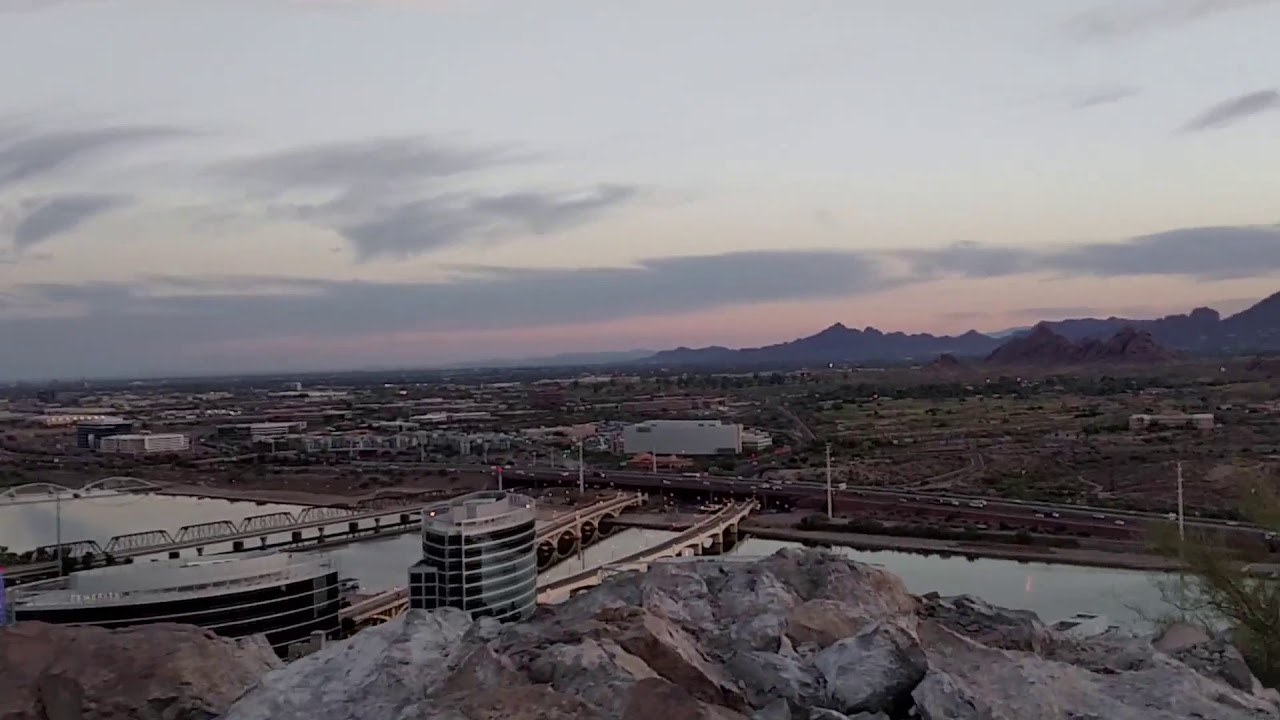 TempeHiker: Sunrise Atop Hayden Butte in Tempe, Arizona - YouTube