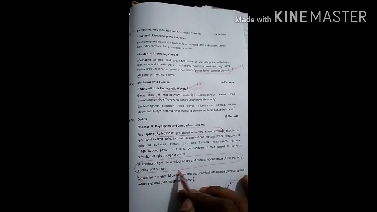 Class 12th syllabus 2020-21 - YouTube