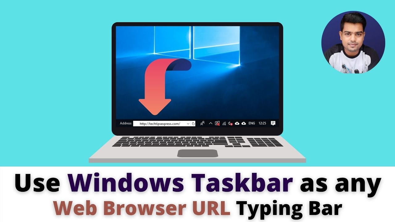 Add an Address Bar to Windows 10 Taskbar | How to Add a URL field to ...