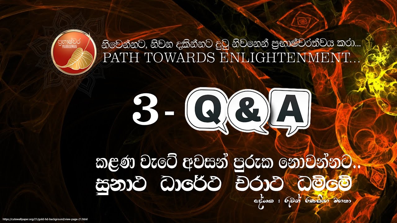 Ruwan Ranasinghe ~ කළණ වැට. 03 ~ Q&A - YouTube