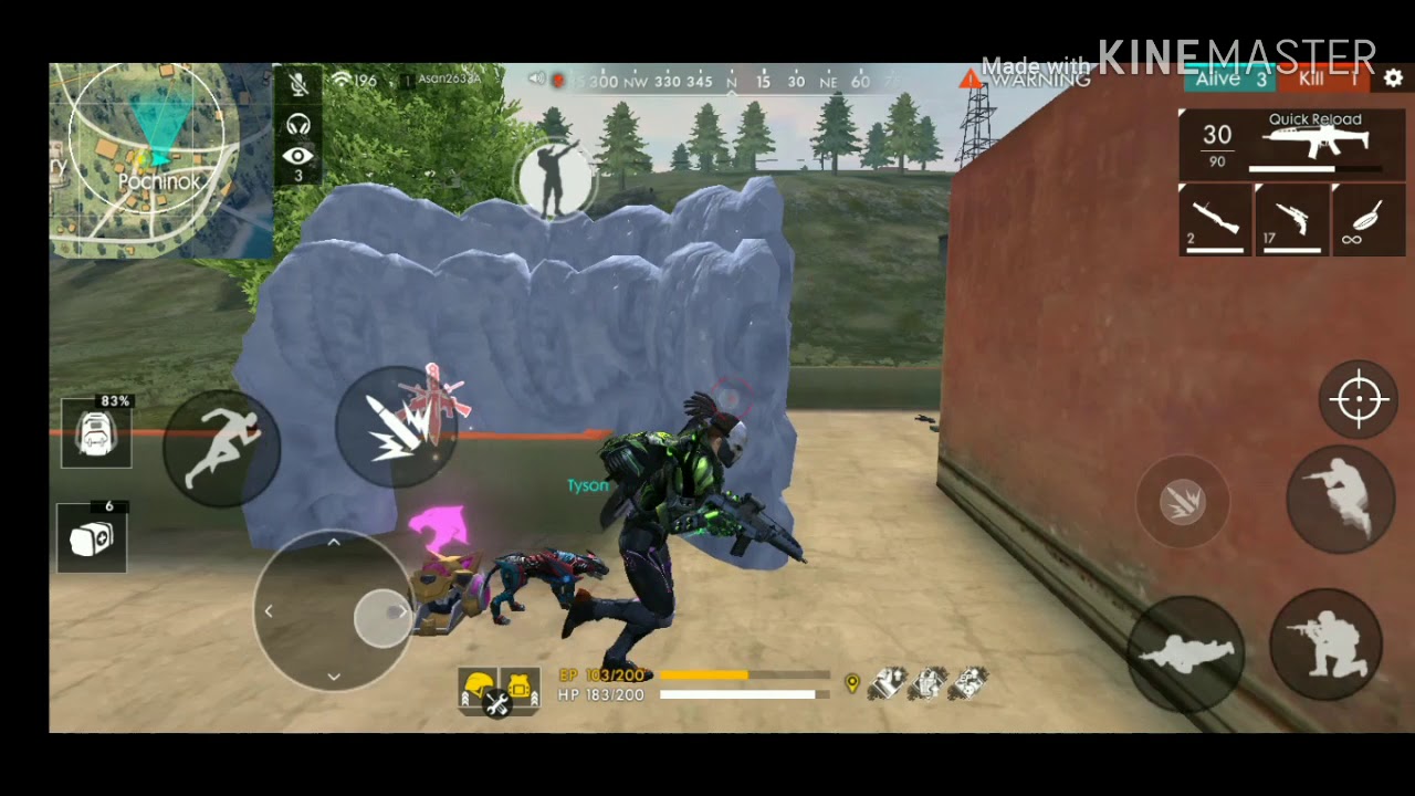 Free fire fly and win every game - YouTube