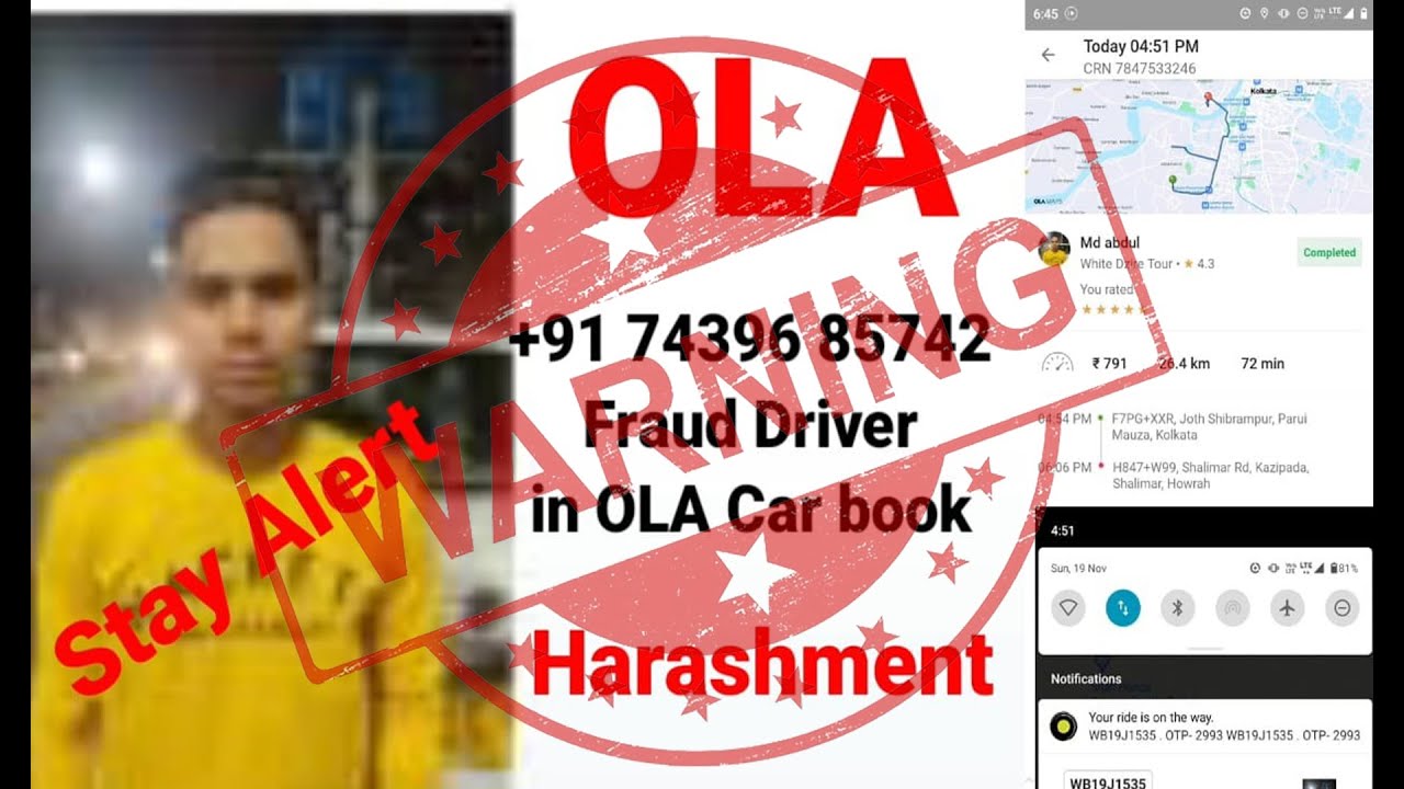 Fraud Driver in OLA | Scam in Ola ride | You should be aware about ola ...
