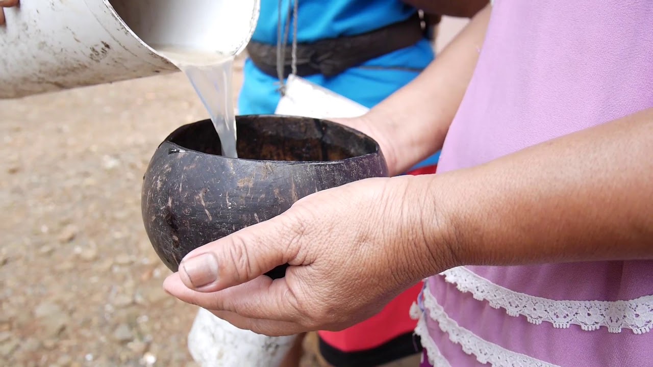 Traditional process in making organic coconut sugar - YouTube