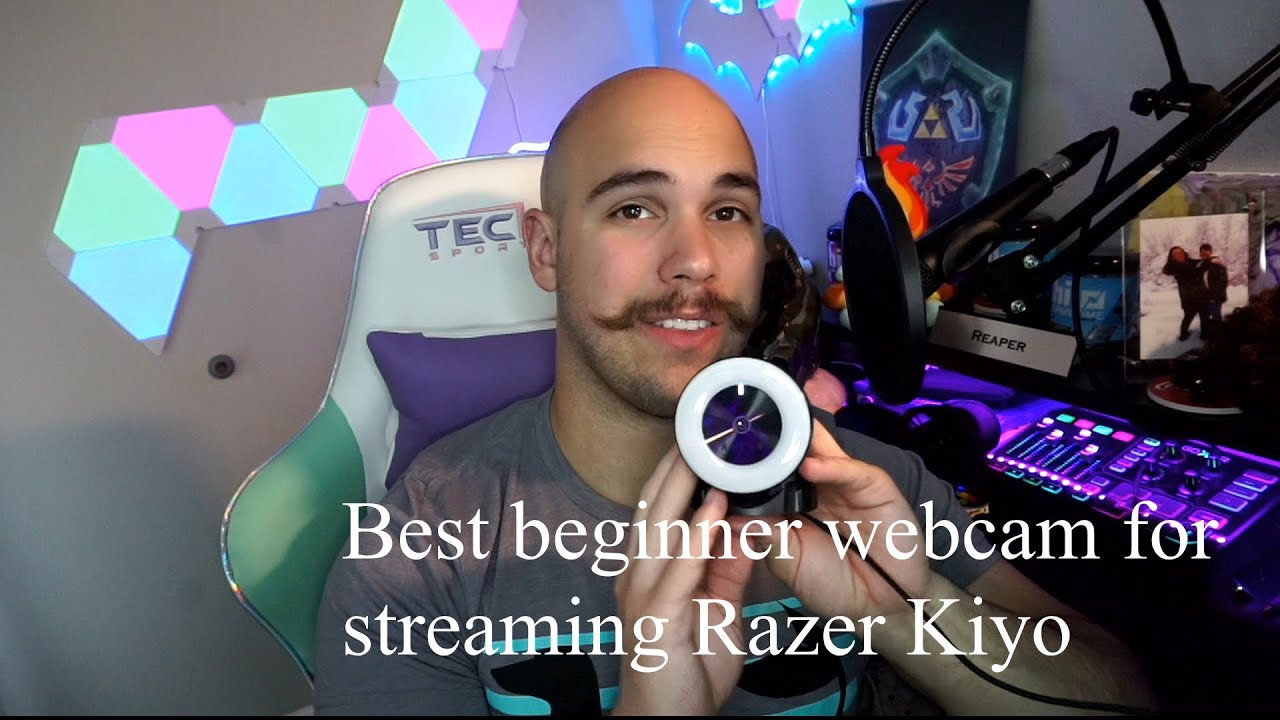 Best webcam for a beginner streamer!? Razer Kiyo setup, review, and ...