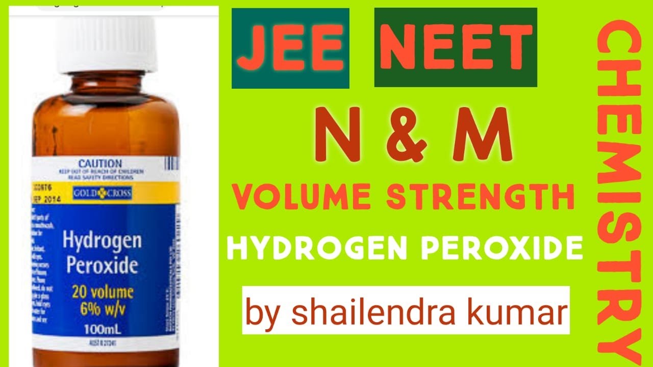 Calculate Normality And Volume Strength Of Hydrogen Peroxide - YouTube