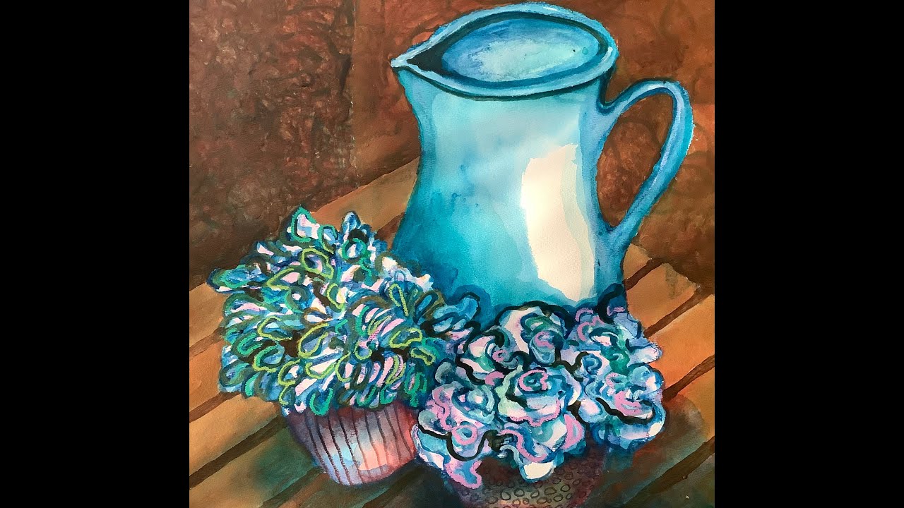 Continuous Line Still Life Drawing - YouTube