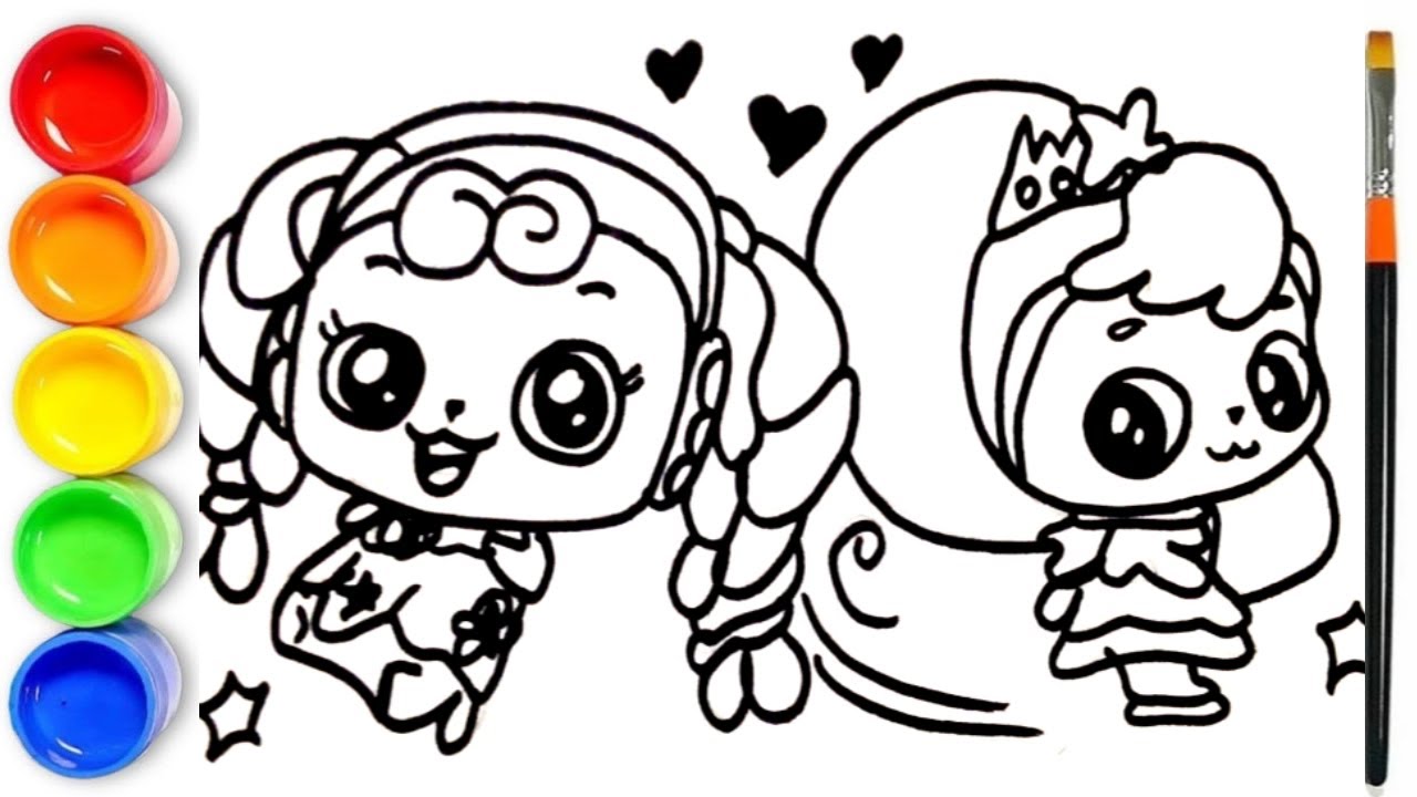 How to draw Teenieping |알쏭달쏭 캐치티니핑 단짝 친구 꾸래핑 빙글핑 색칠하기 모음 🎨 Catch ...