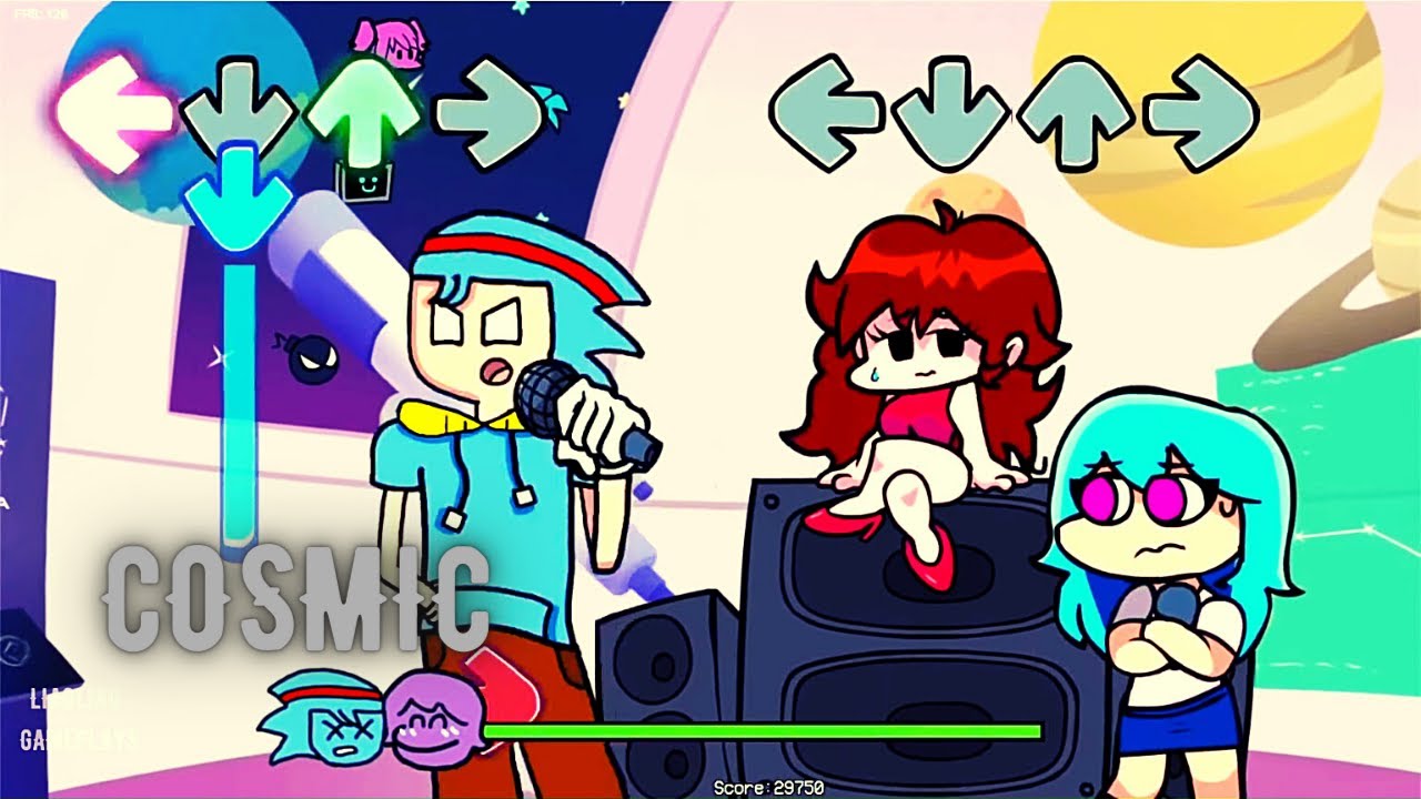 Friday Night Funkin' 🔵 COSMIC 🔵 Con Diferentes Skins Y Mods 🔥 - YouTube