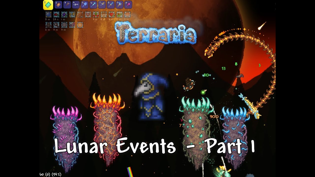 Terraria Lunar Events: Ancient cultist and Celestial Towers - YouTube