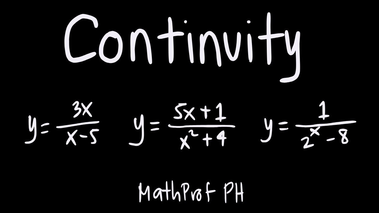 Continuity Differential Calculus Feliciano and Uy Exercise 1.5 - YouTube