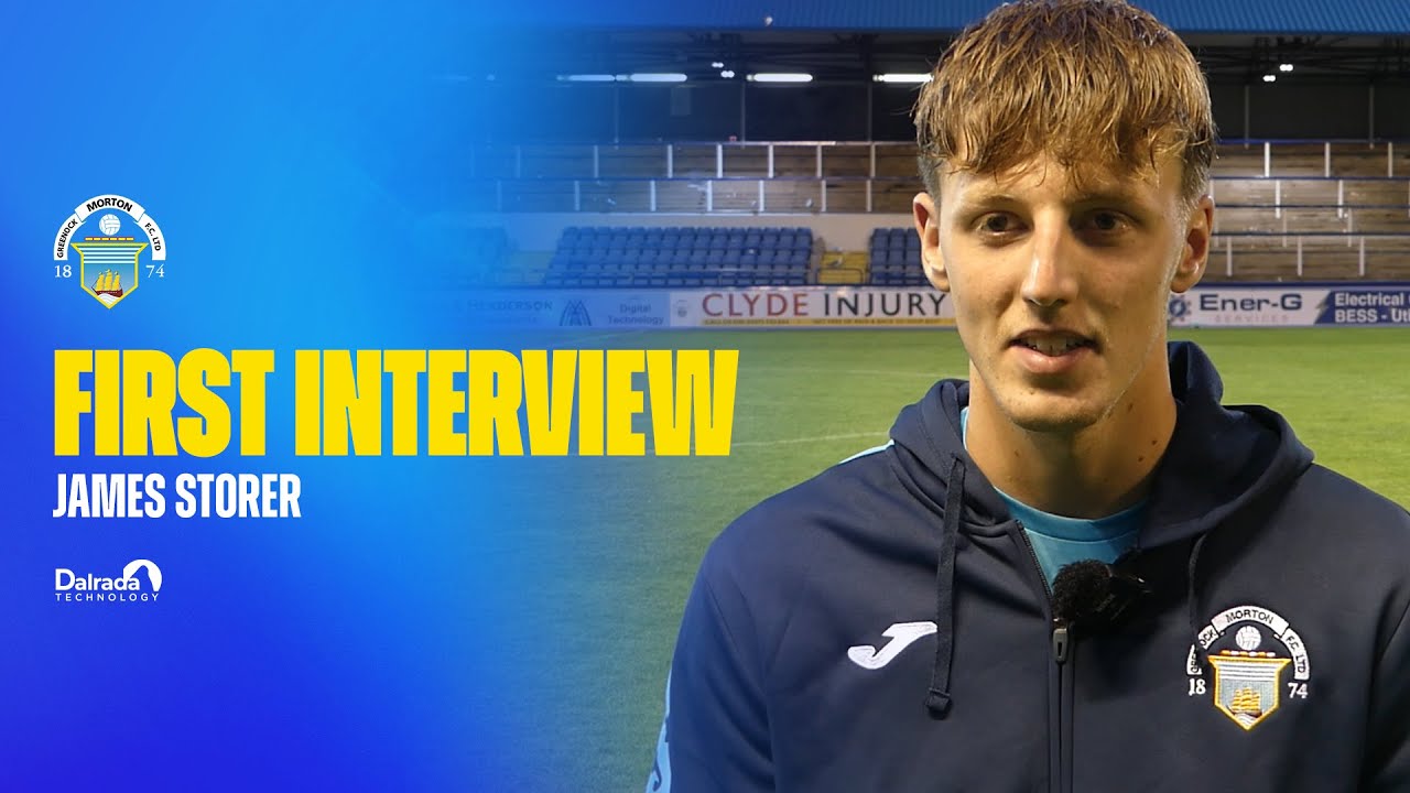 Greenock Morton | James Storer | First Interview - YouTube