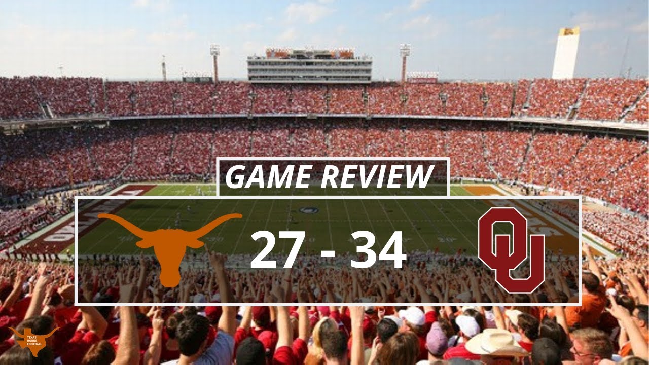 REVIEW! Texas Longhorns: 27 vs. Oklahoma Sooners: 34 - 10/17/19 - YouTube