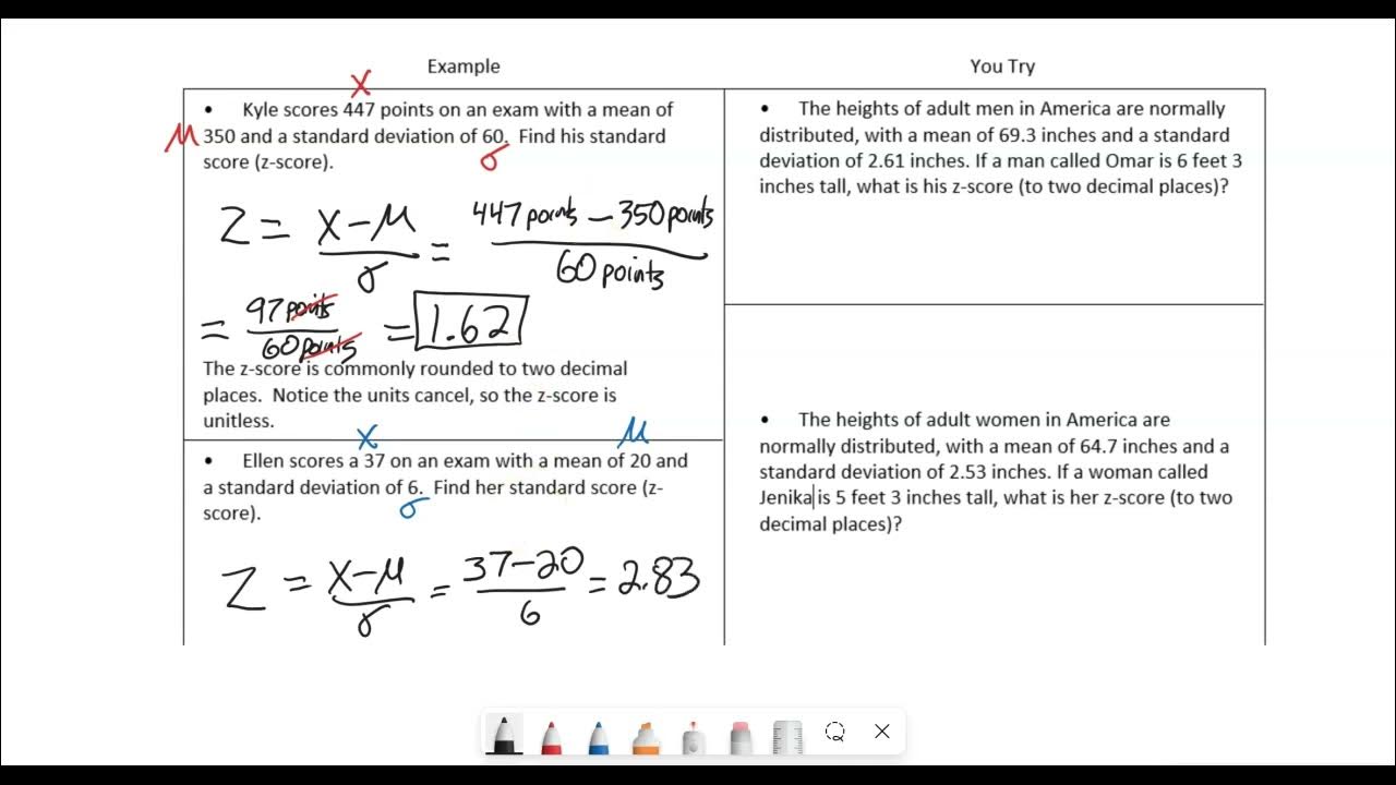 103x Normal Distribution LHS Finding Z-scores - YouTube