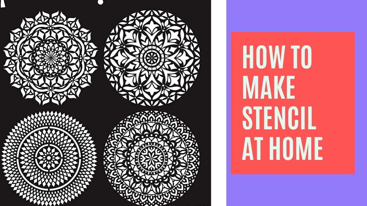 how to make stencil at home|| DIY with me|| - YouTube