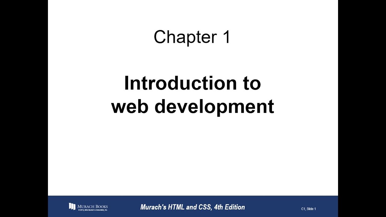 Chapter 1 Part A - HTML/CSS - AWD 1000 Summer 2020 - YouTube