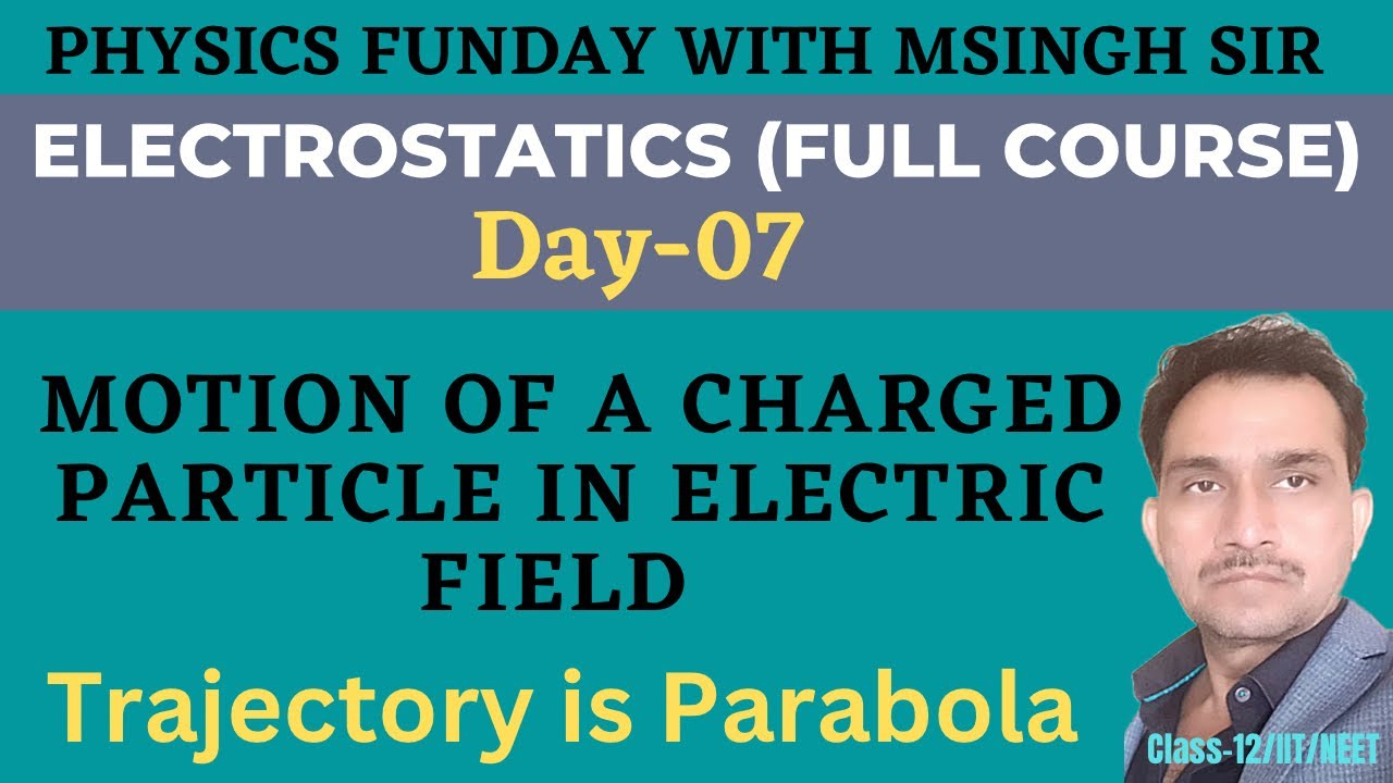 Electrostatics FullCourse Day 07 Trajectory Of A Charged Particle In electrostatics-fullcourse-day-07-trajectory-of-a-charged-particle-in