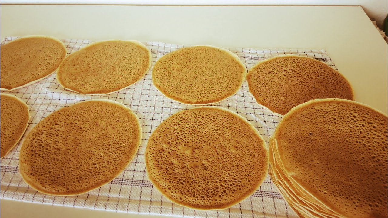 How to make enjera - YouTube