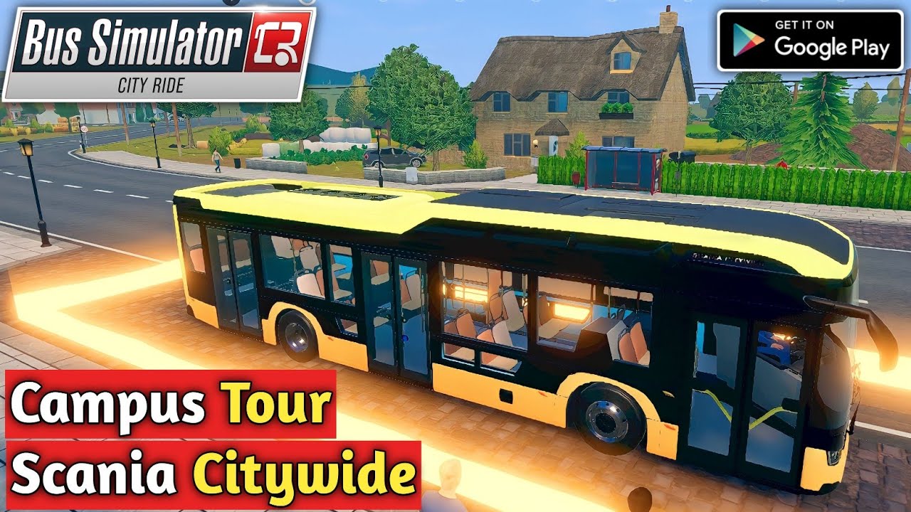 🚌New Scania Citywide LF On Campus Tour In Bus Simulator City Ride By ...