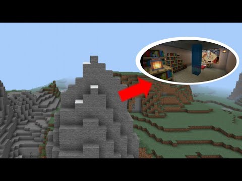 Hidden House Inside a Snowy Mountain - Minecraft Secrets - YouTube