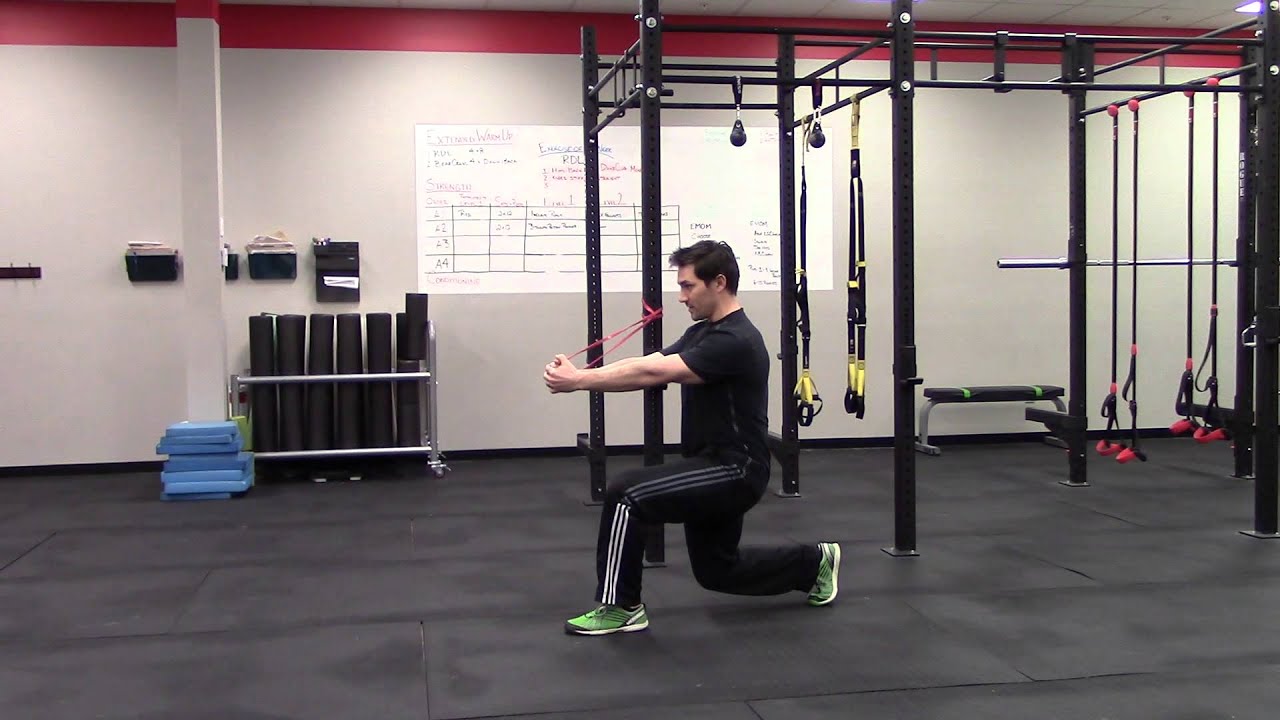 Pallof press split stance - YouTube