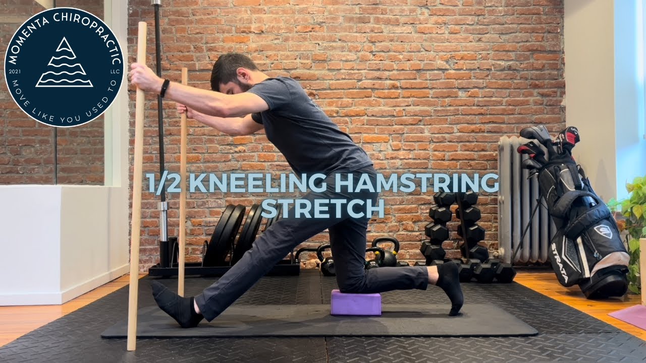 1/2 Kneeling Hamstring Stretch (for Hip Mobility) - YouTube