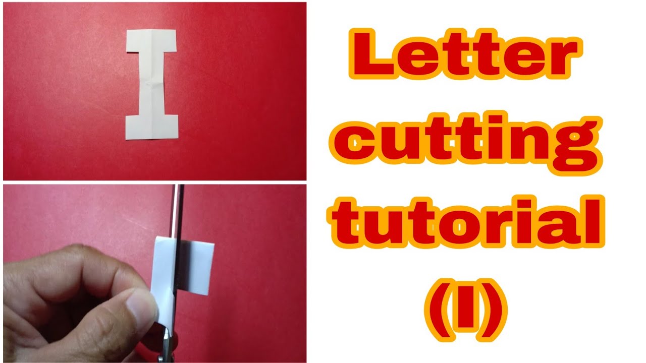 Letter cutting tutorial (I) - YouTube