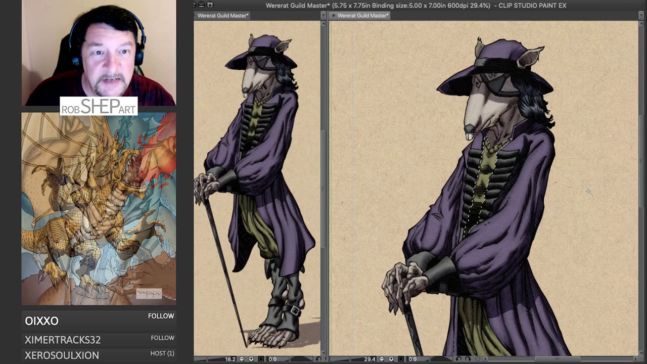 DnD Art - Fantasy Quest Game Art - The Rattling Guild Master - YouTube