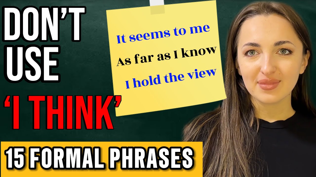 15 Advanced English Phrases to Express Opinions | Stop Saying “I Think ...
