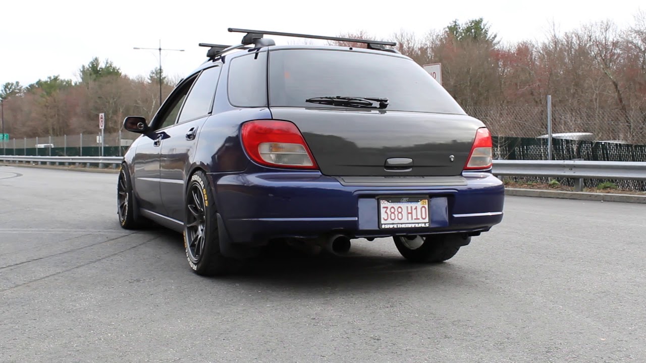 2002 Subaru Impreza 2.5 TS Custom Exhaust Revs - YouTube