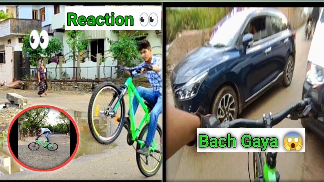 Finally Surfing Sikh gaya 😍 bach gaya car sai 😱 cute girl reaction 👀 ...