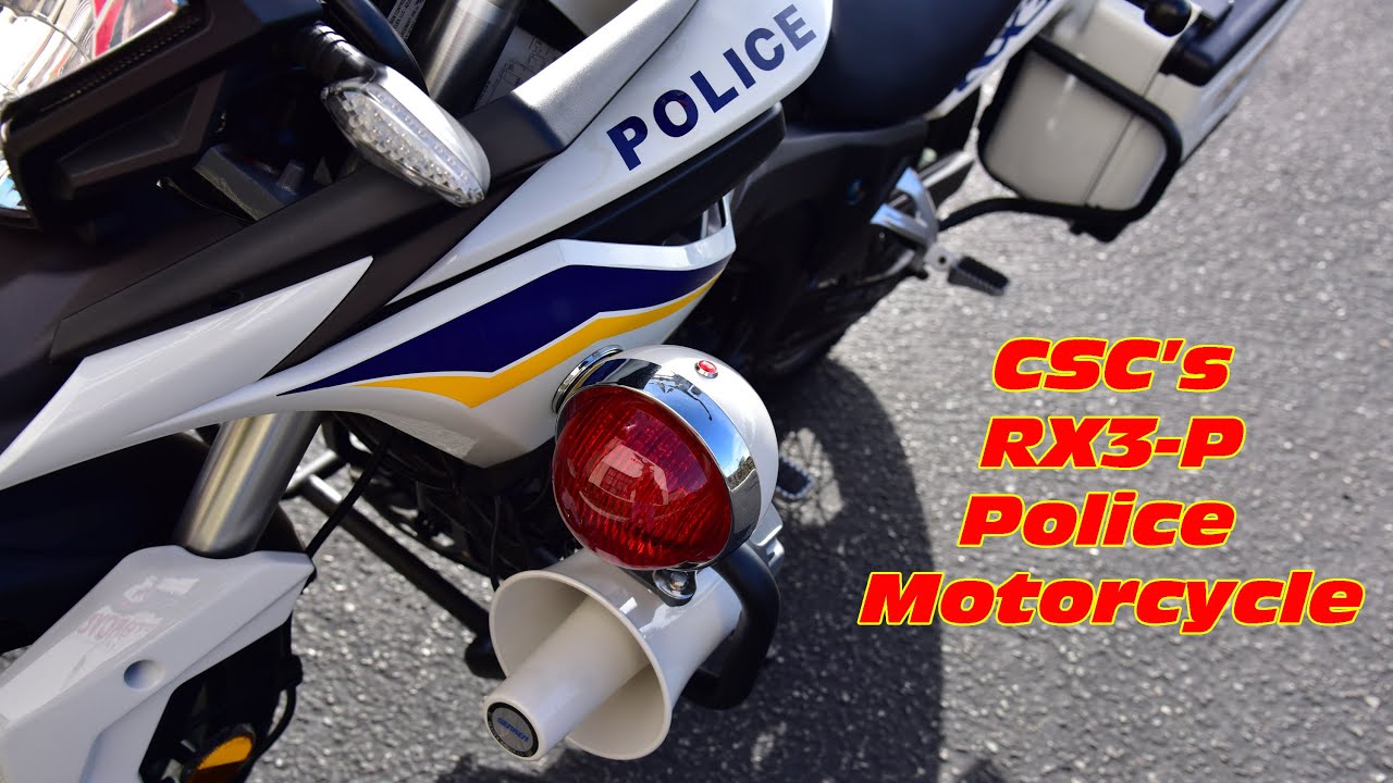 CSC's RX3-P Police Motorcycle - YouTube