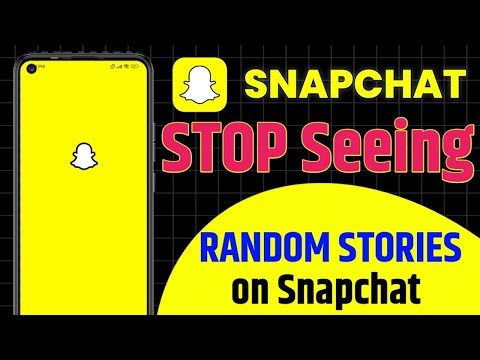 How to stop seeing Random Stories on Snapchat | Snapchat par Random Stories off kaise kare