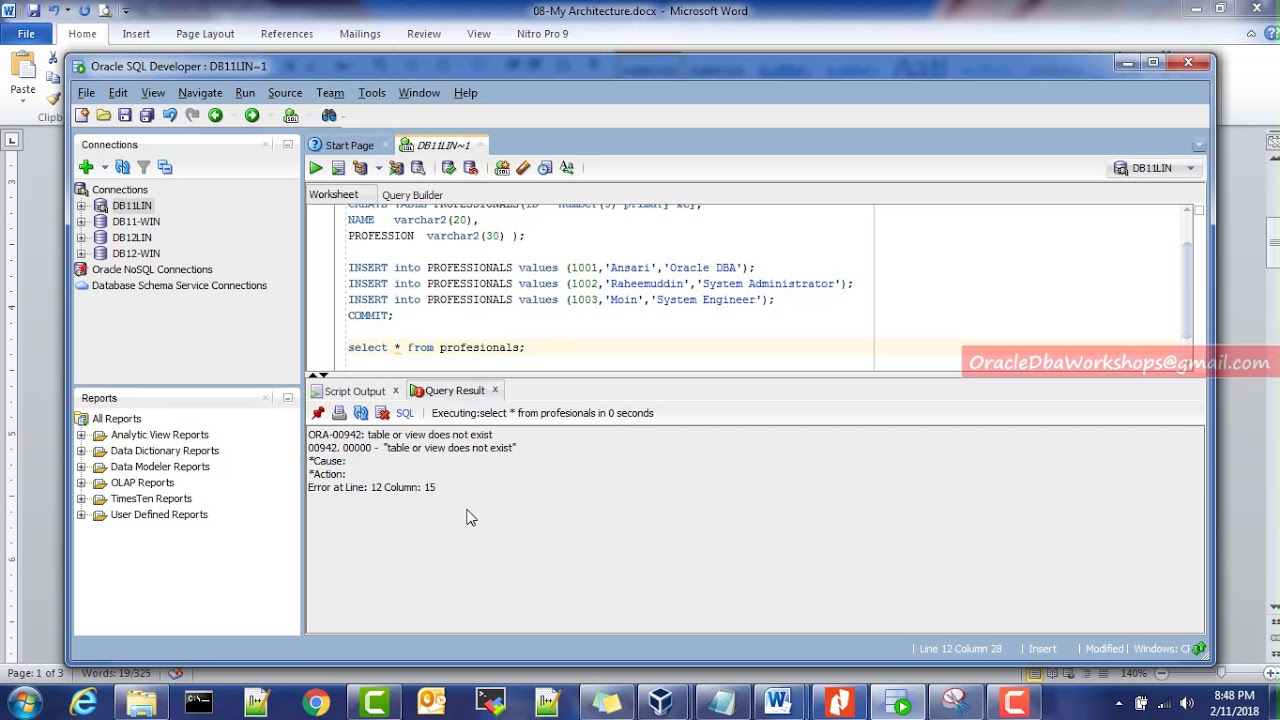 Simplified DBA 011 How To See Structure Of A Table In SQL Developer YouTube Simplified DBA 011 How To See Structure Of A Table In SQL Developer YouTube